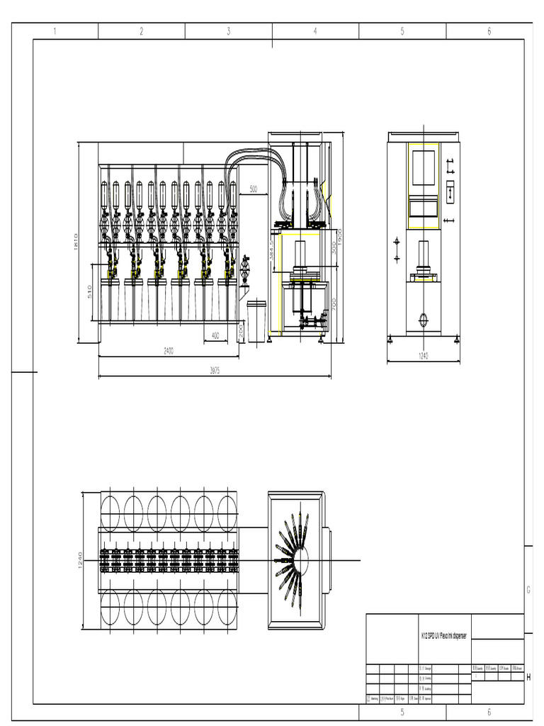 UV Flexo Ink Dispenser Drawing | PDF