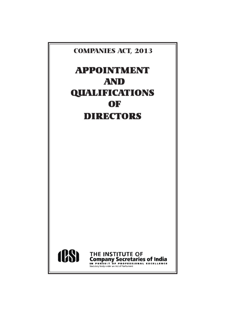 Appointment and Qualifications | PDF | Board Of Directors | Business