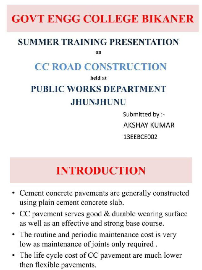 CC Road | PDF