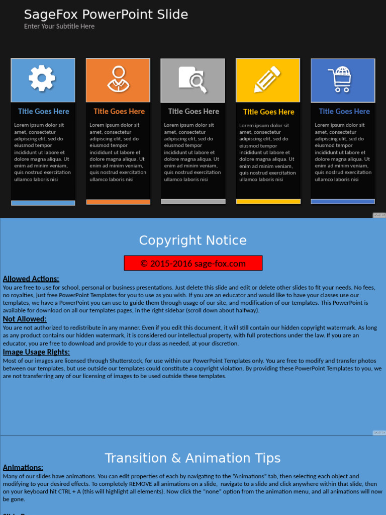 SageFox Free PowerPoint Templates | PDF | Icon (Computing) | Software