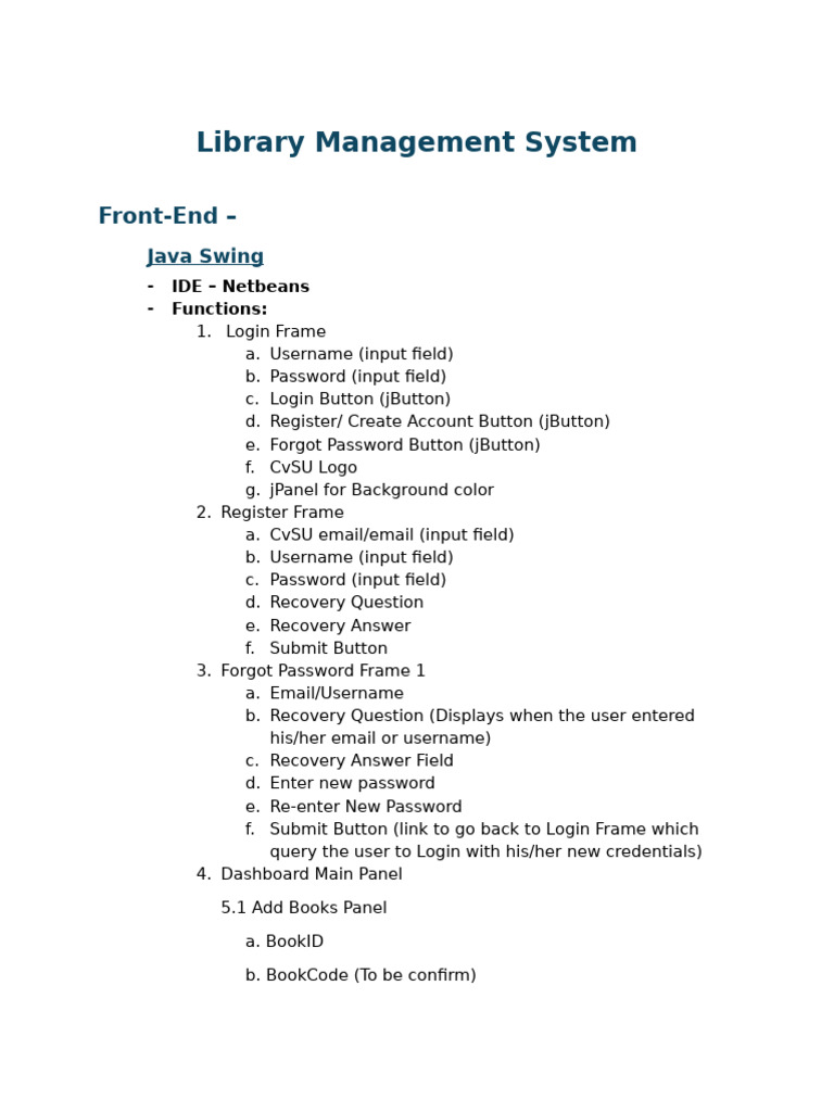 Library Management System Overview | PDF