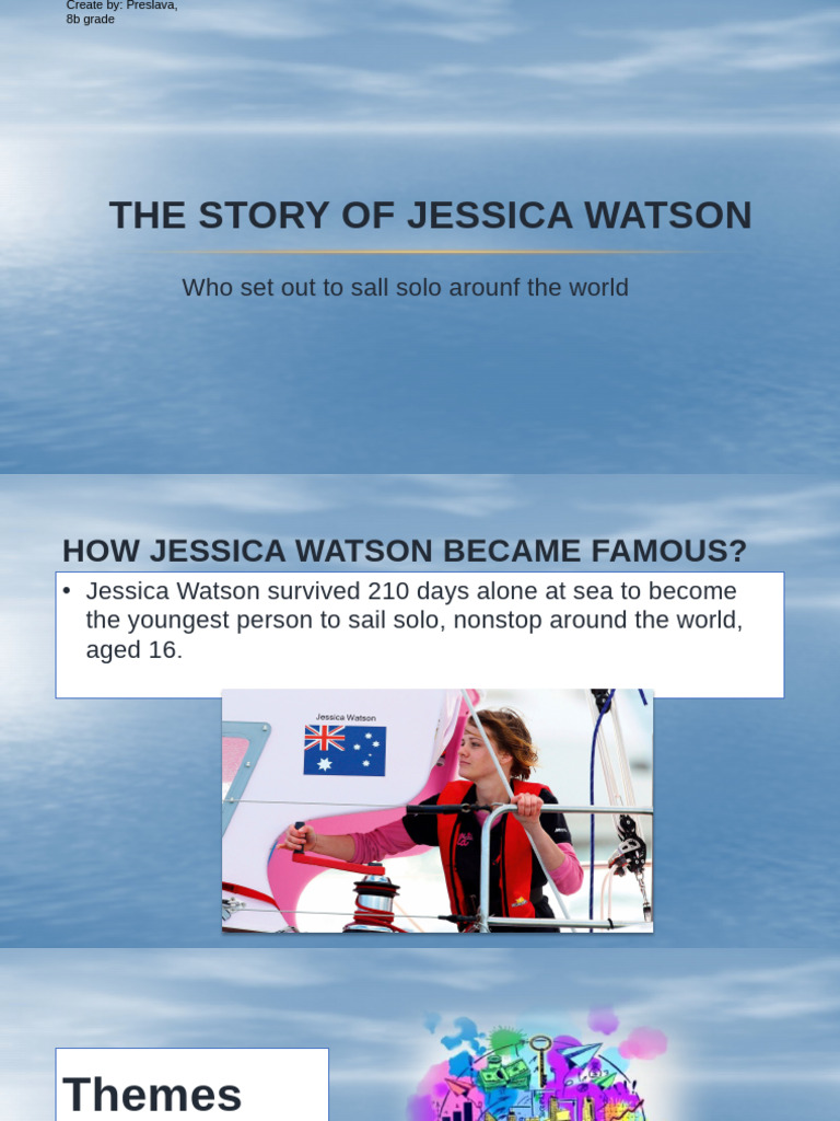 Jessica Watson: Youngest Solo Sailor | PDF