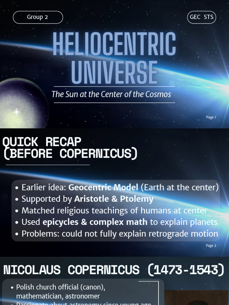 Heliocentric Universe by Nicolaus Copernicus | PDF | Nicolaus ...