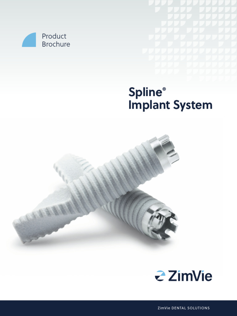 Zimmer Spline PDF | PDF | Dental Implant | Dentistry Branches