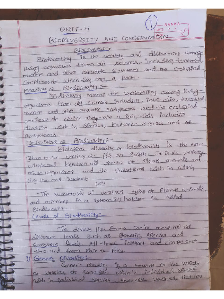 Evs 4th Chapter Notes | PDF