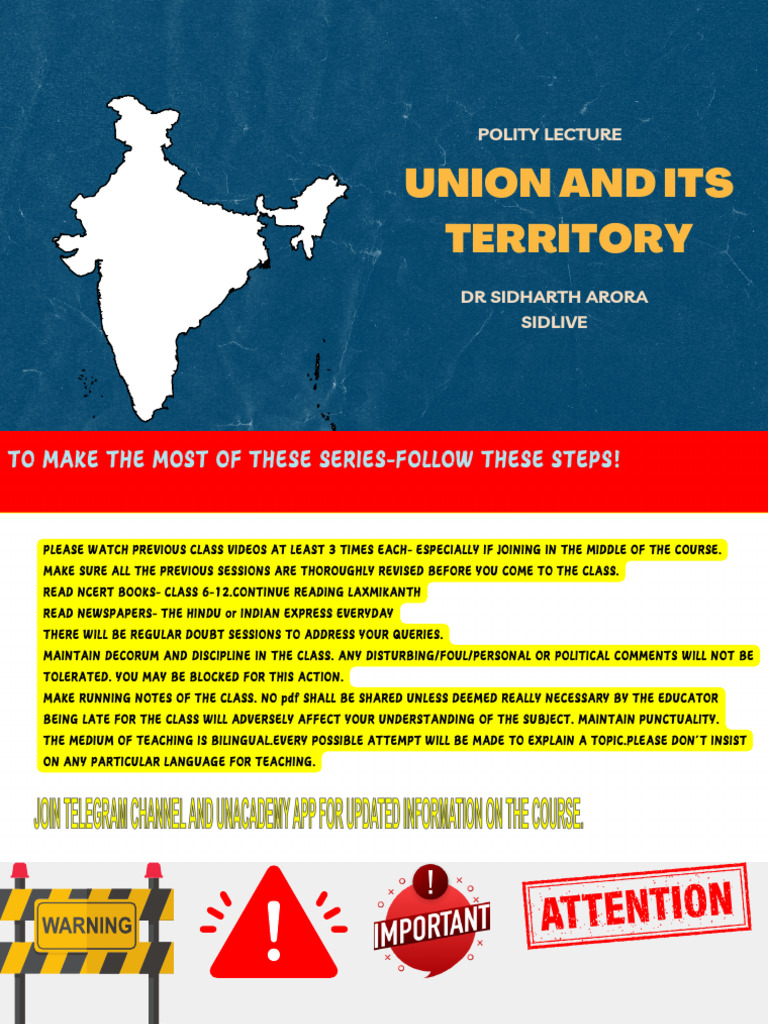 Union of States: India's Federal Structure | PDF | Bill (Law ...