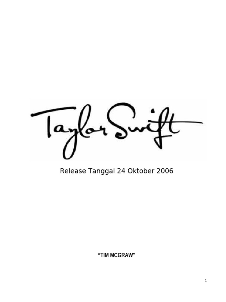 Taylor Swift Debut Album | PDF | Song Structure | Popular Music