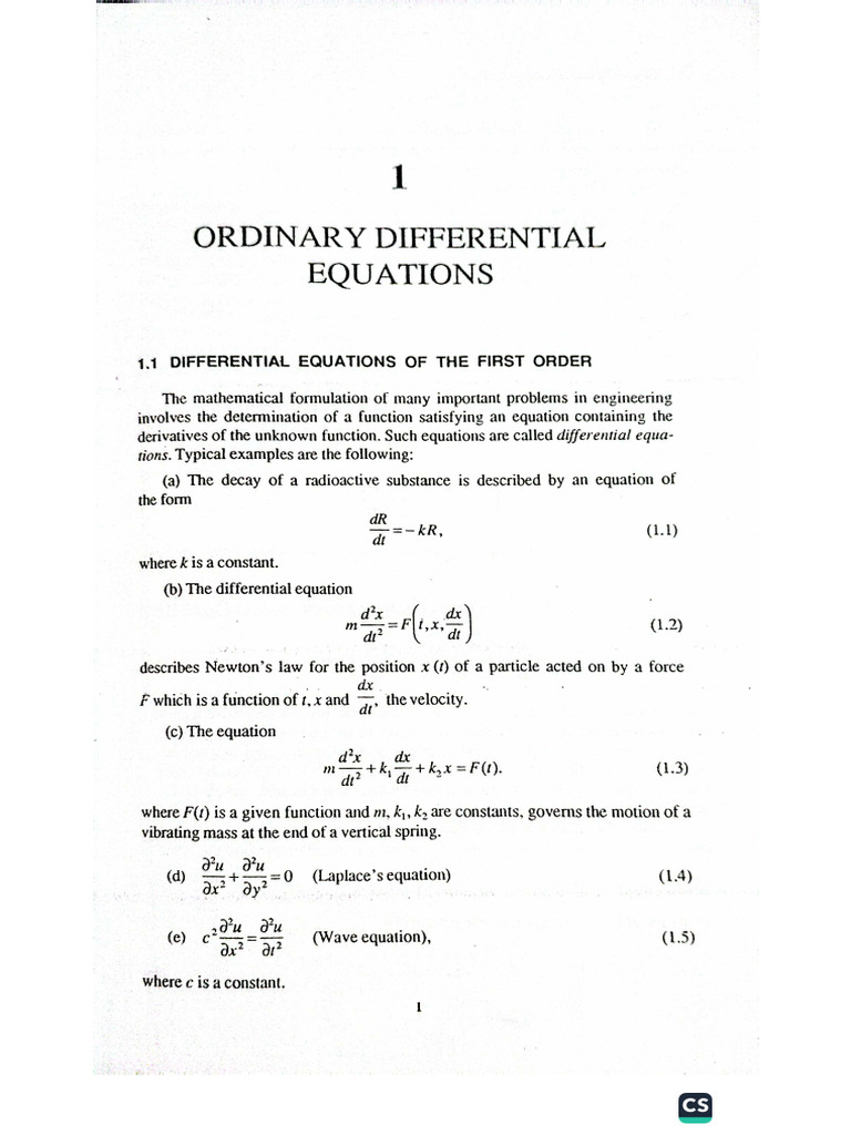 Sem 2 Math (Differential Equation) | PDF