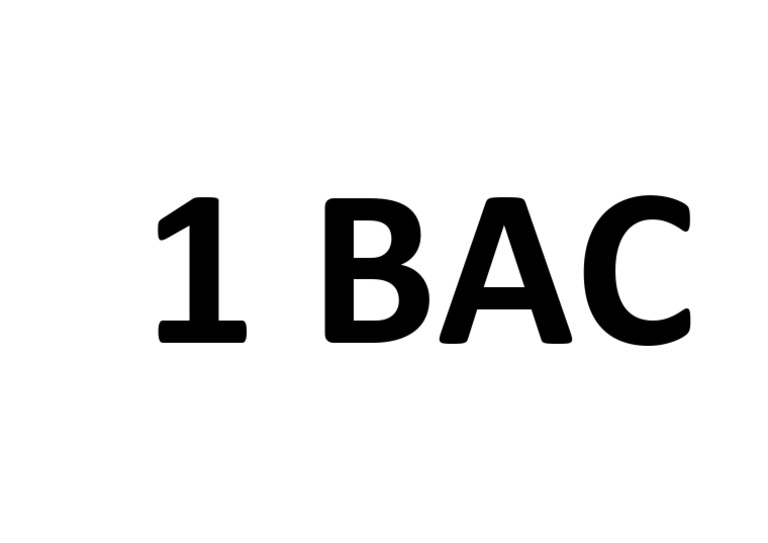 1 Bac | PDF