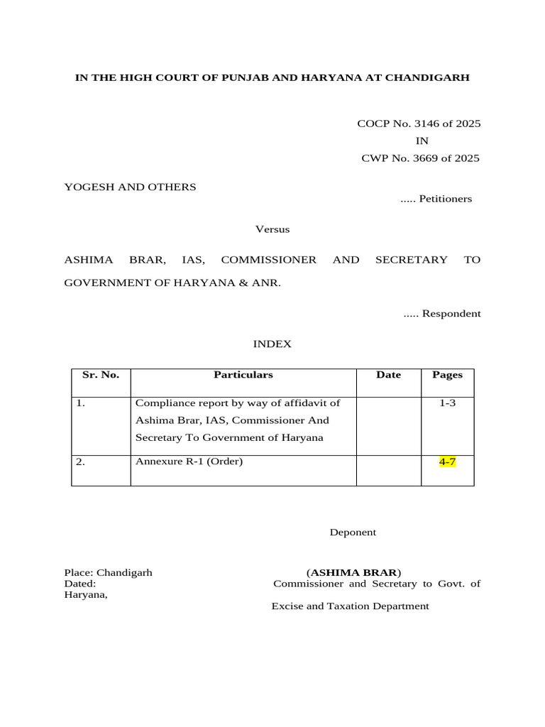 Affidavit Yogesh & Ors Final 29.07.2025 | PDF | Affidavit | Justice