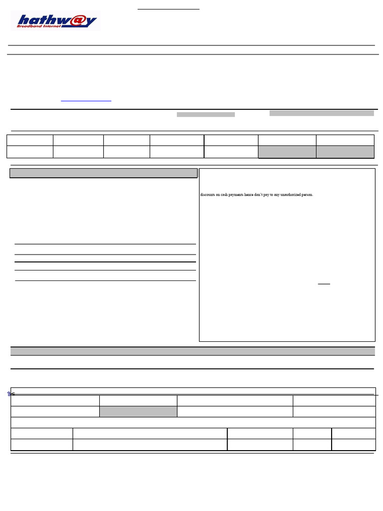 Internet Bill (4) | PDF | Payments | Invoice
