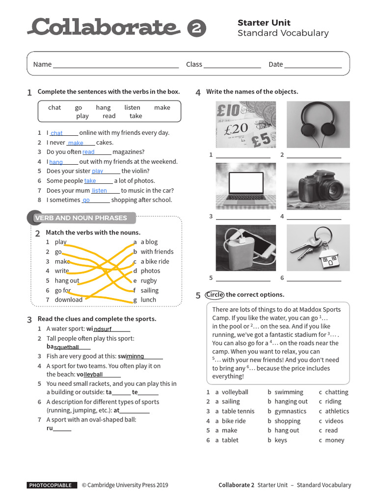 Standard Vocabulary Exercises for Students | PDF | Languages | Foreign ...