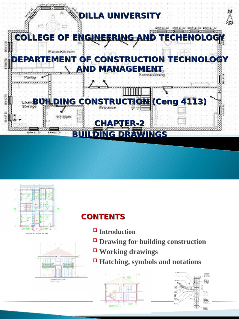CHAPTER-2 BUILDING DRAWING | PDF | Drawing