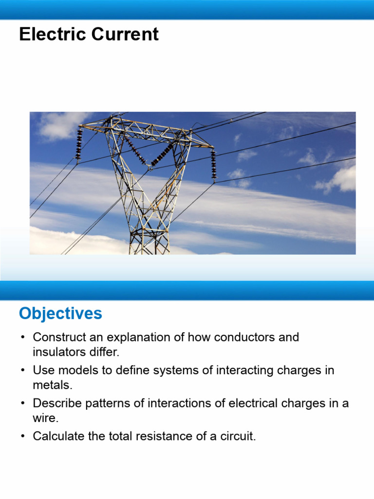 Electric Current Slides | PDF