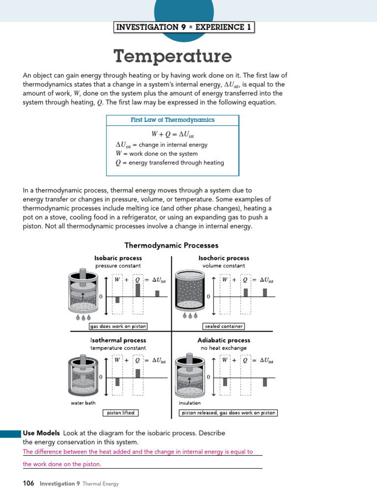Annotated Skills Worksheet - Temperature | PDF | Temperature | Gases