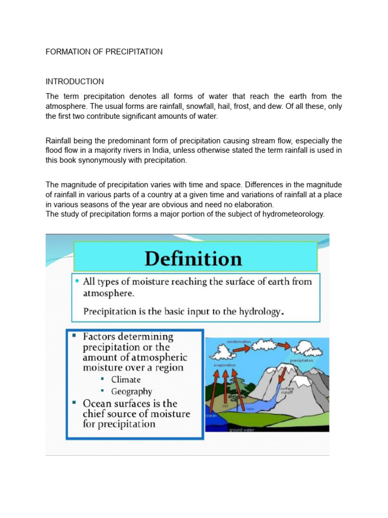 Precipitation | PDF | Precipitation | Rain
