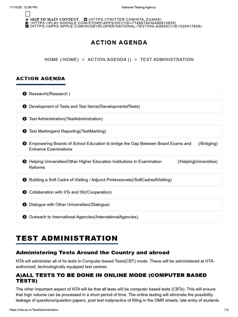National Testing Agency 3 | PDF | Student Assessment And Evaluation ...