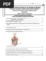 Plusone Pe & Arts HBC Grade 6 | PDF