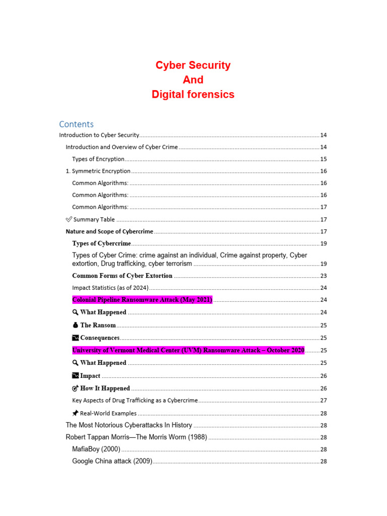 Cyber Security and Digital Forensics Guide | PDF | Security | Computer ...
