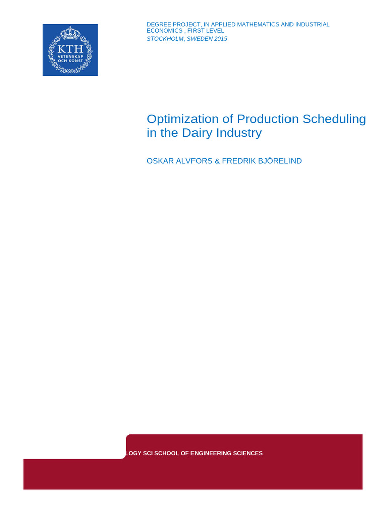 Optimization of Production Scheduling- Translite | PDF