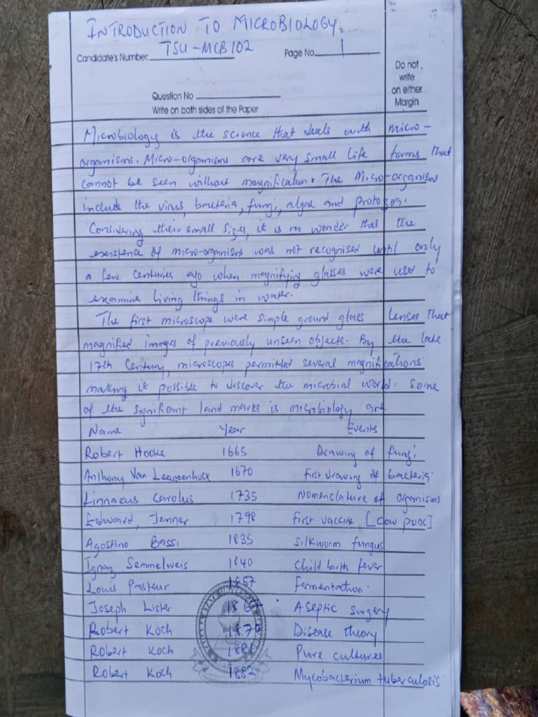 Introduction To Microbiology Note by DR - Stephen | PDF