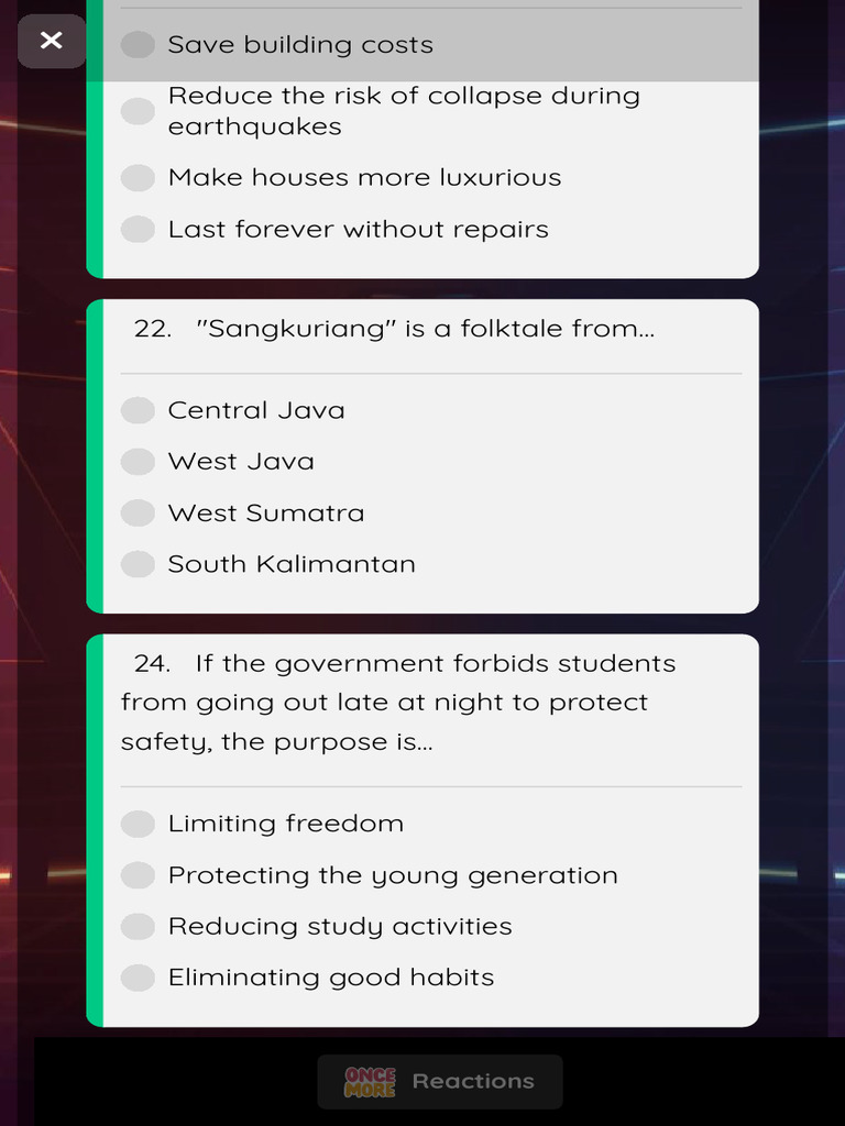Summary of Quizizz Questions | PDF