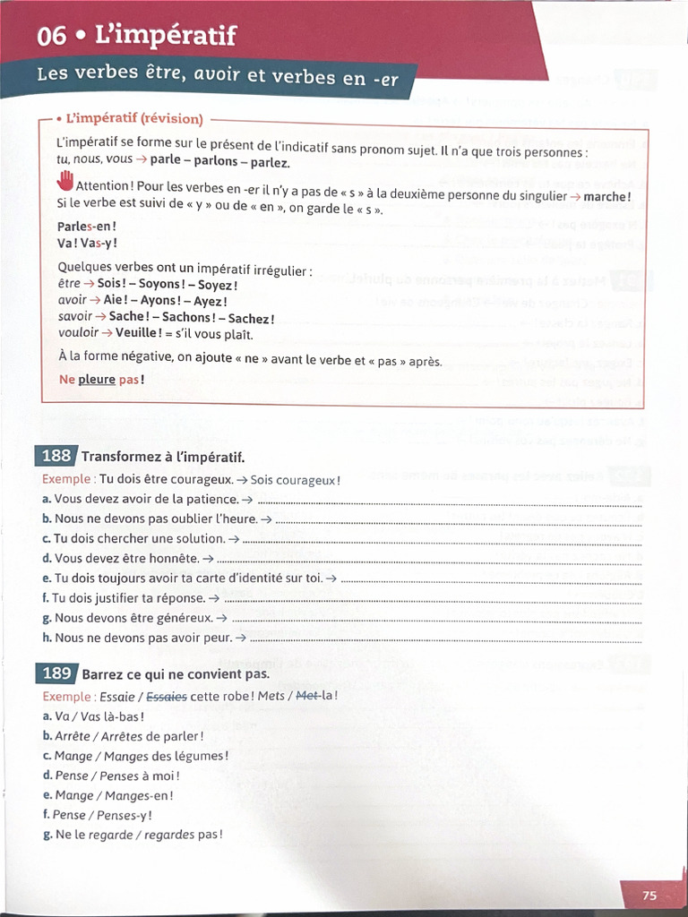 06 - L'impératif | PDF