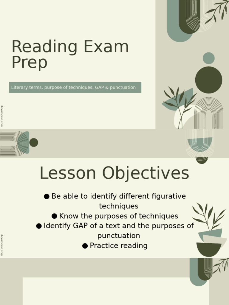 Reading Exam Prep L1 | PDF