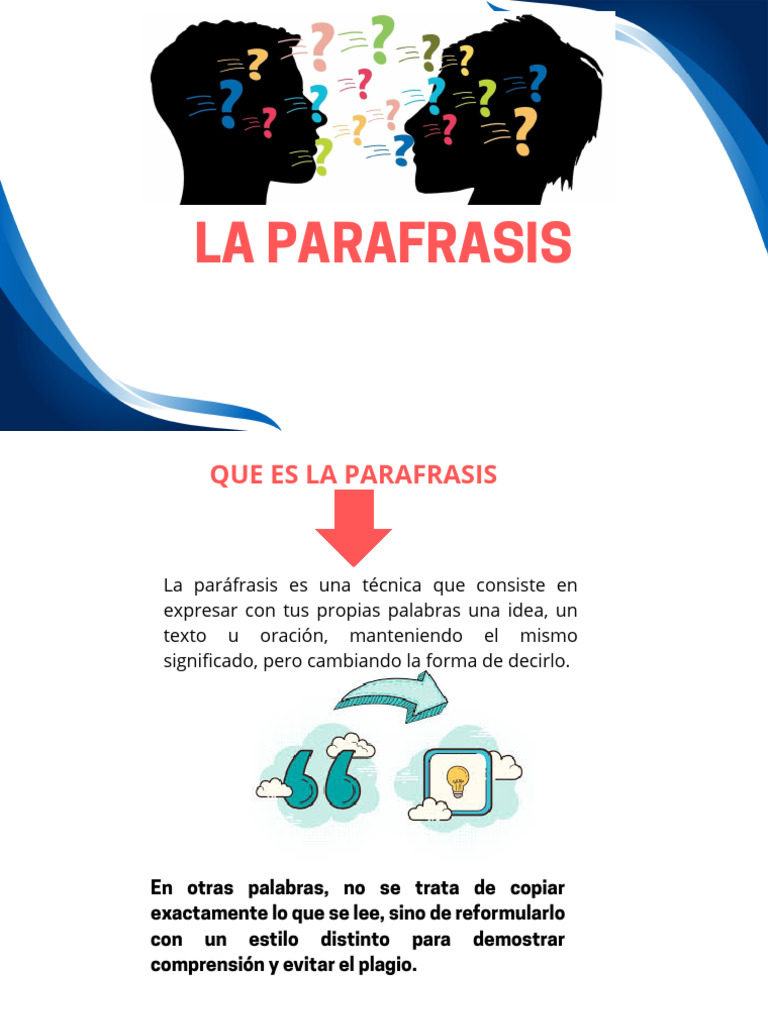 La Parafrasis Pdf