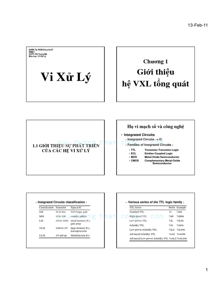 Vi Xu Ly Le Chi Thong VXL Ch01 Gioi Thieu VXL (Cuuduongthancong - Com ...