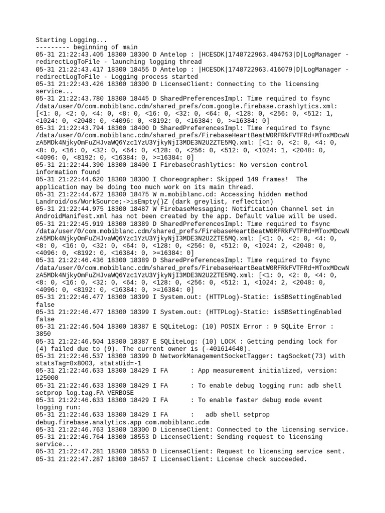 Log A | PDF | Android (Operating System) | Software