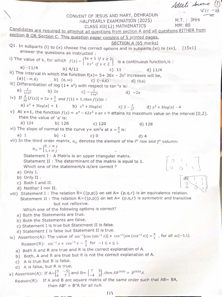 Maths Hy CJM | PDF