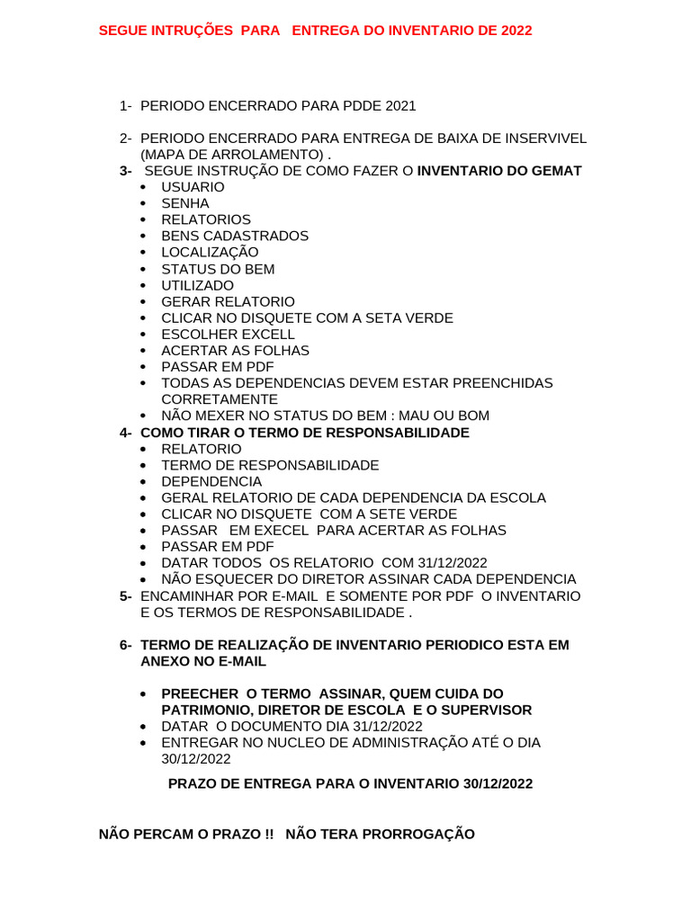 INVENTARIO 2022 | PDF