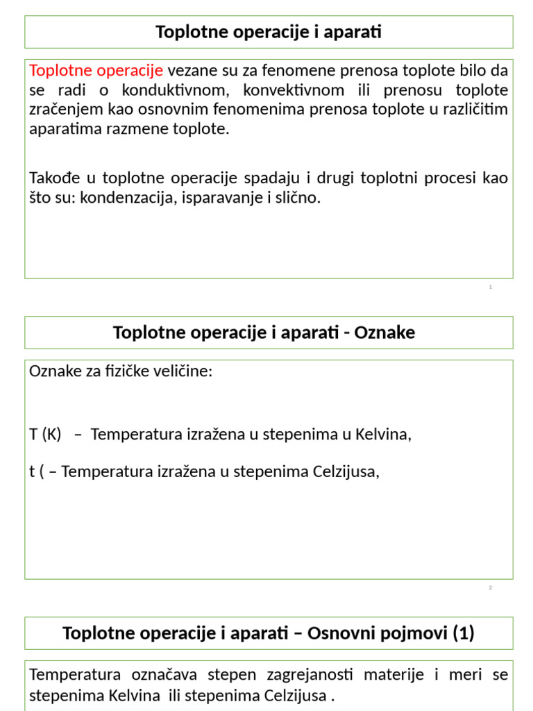 Mehanizmi Prenosa Toplote | PDF