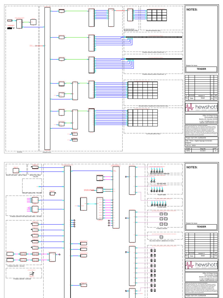 DLF DT-4 - Gurgaon - Thrive - AV Schematics - R0 | PDF | Hdmi ...