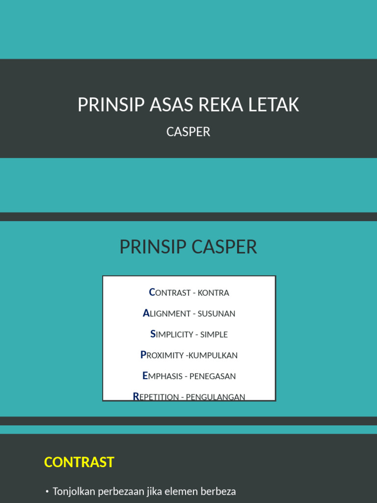 Prinsip Asas Reka Letak | PDF