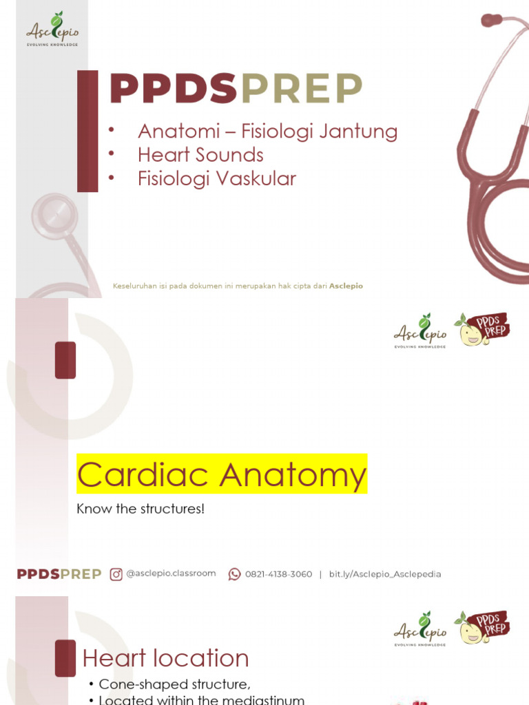 1. Anatomi Fisiologi | PDF | Heart Valve | Coronary Circulation