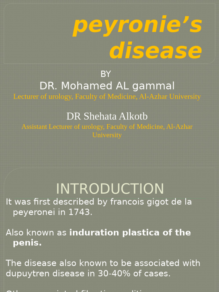 Peyronie’s Disease Overview and Treatment | PDF
