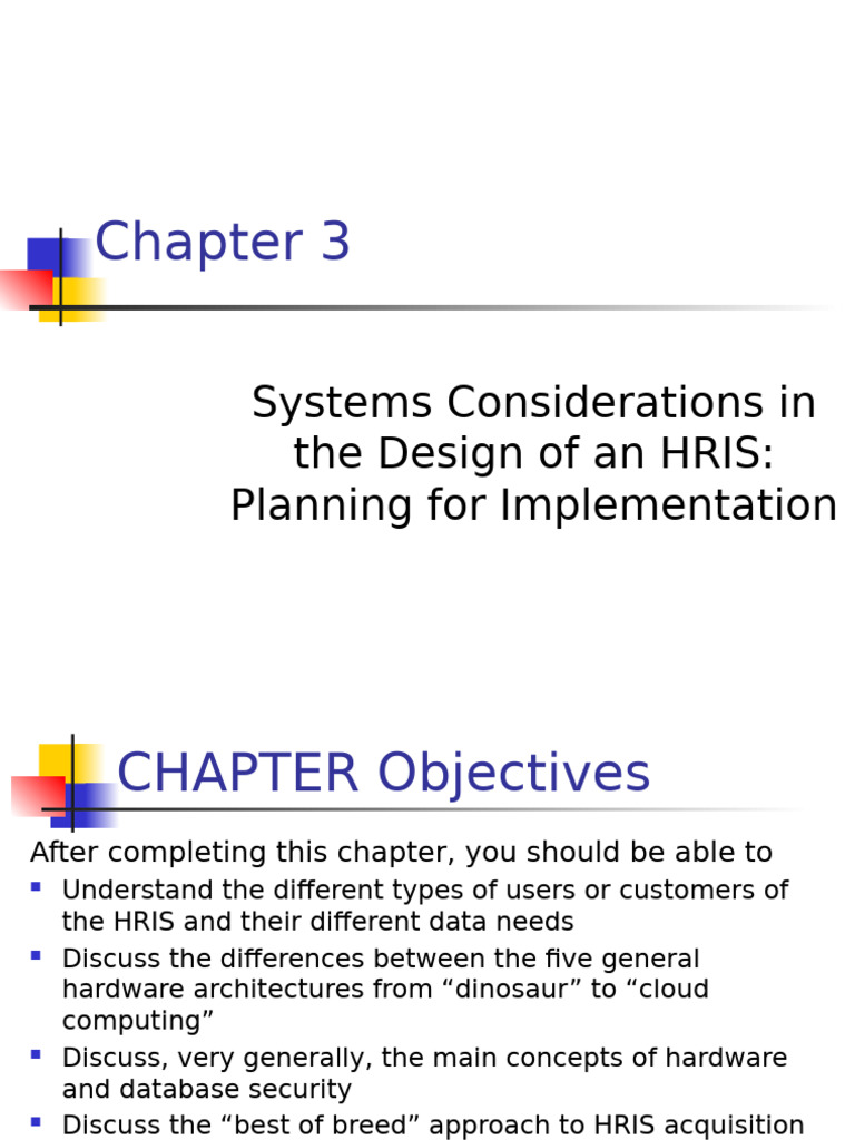 Chap-3-Systems Considerations in The Design of An HRIS Planning For ...