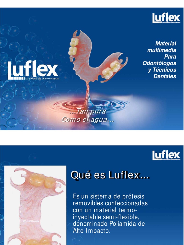 Protesis Flexible " Deflex " | PDF | Dentadura postiza | Aluminio