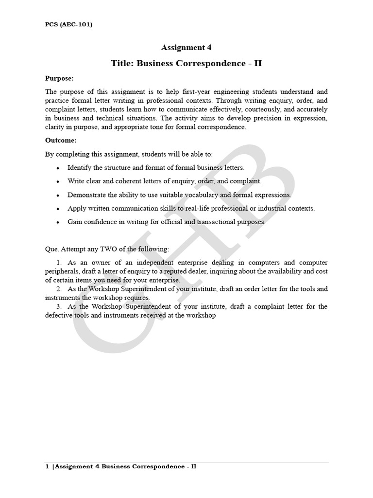 PCS Assignment 4 | PDF