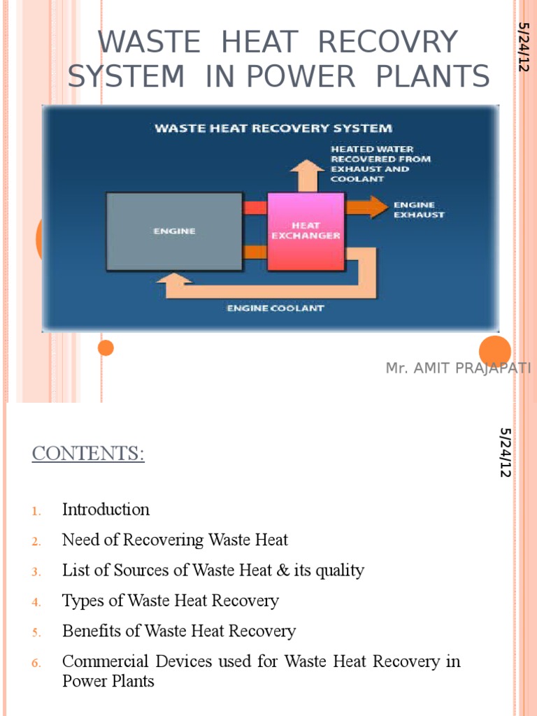 Waste Heat Recovery | PDF | Furnace | Boiler