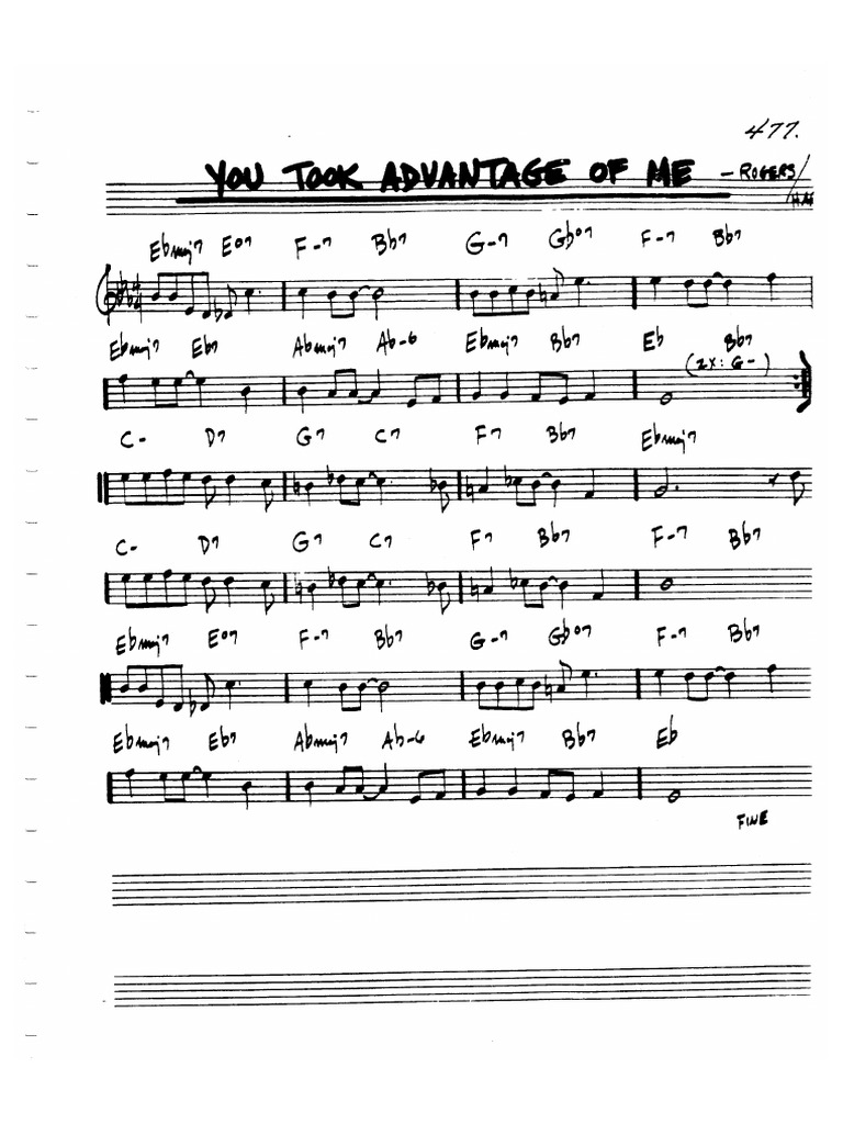 You Took Advantage of Me | PDF