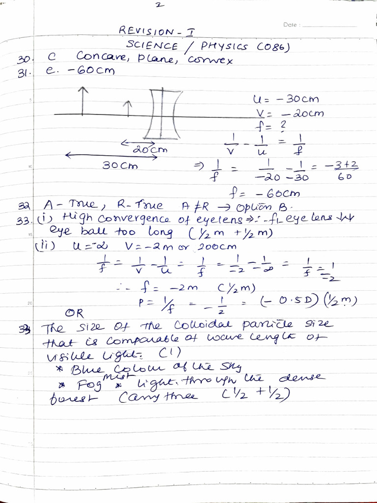 Sv Revision - Light | PDF