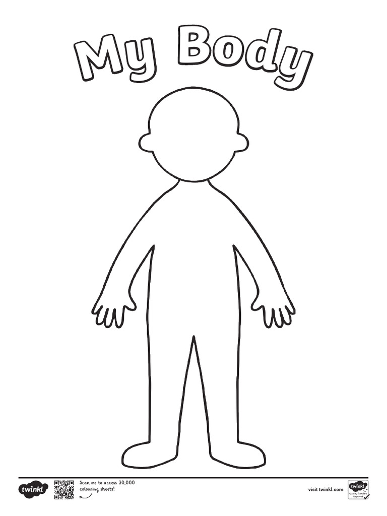 T TP 2661762 My Body Colouring Page For Nursery School Ver 3 | PDF