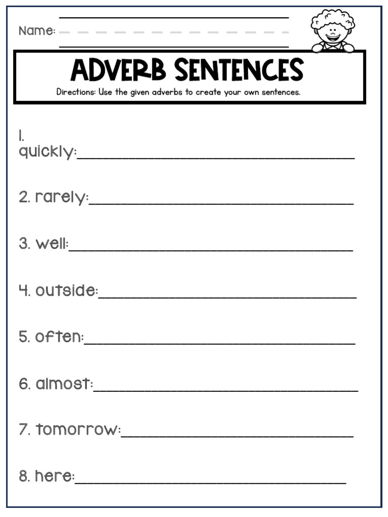AdverbWorksheetsFREEBIE 1 | PDF