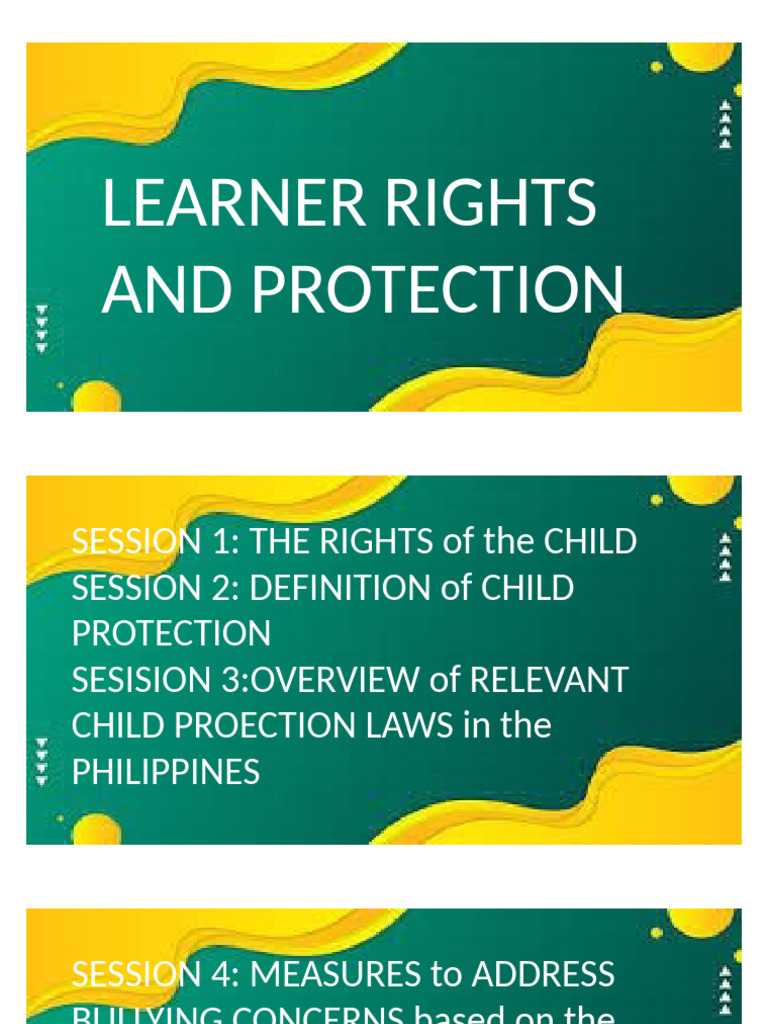 Child Protection Laws in the Philippines | PDF | Child Protection ...