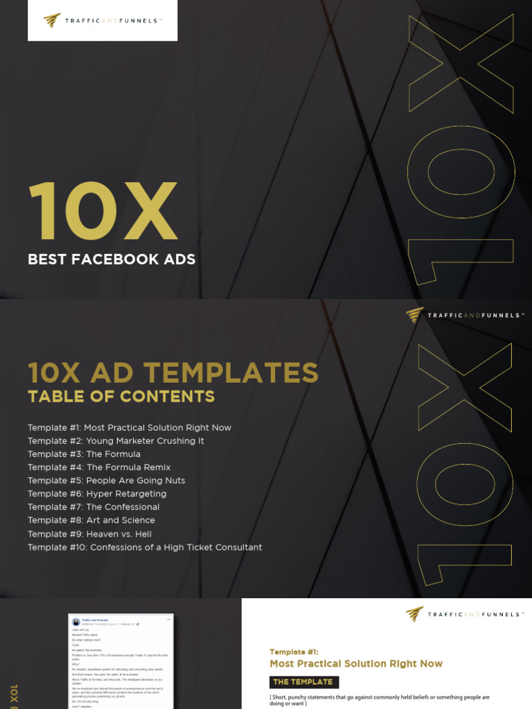 10X Facebook Ads Templates Guide | PDF | Facebook