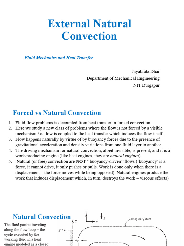 Natural Convection Notes | PDF | Convection | Fluid Dynamics