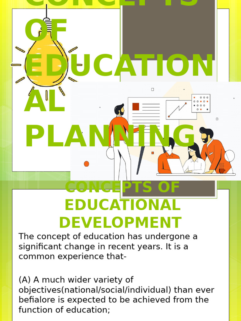 Chapter 1 Fundamental Concepts of Educational Planning | PDF ...